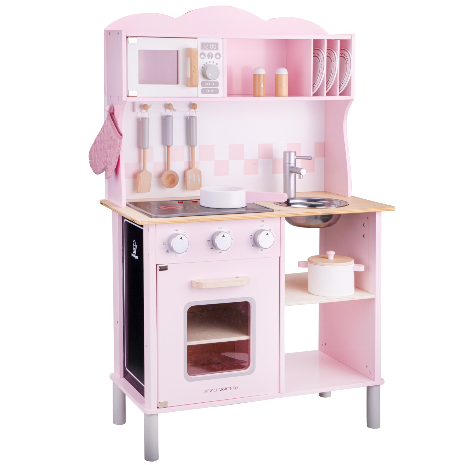 Kinderkeuken - modern - inclusief elektrische kookplaat - roze | New Cl
