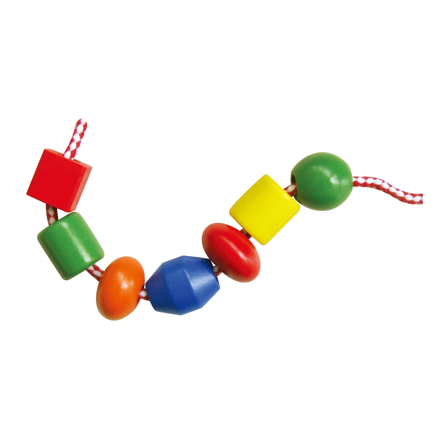 Rijgkralen in doosje - 90 kralen en 5 veters | New Classic Toys